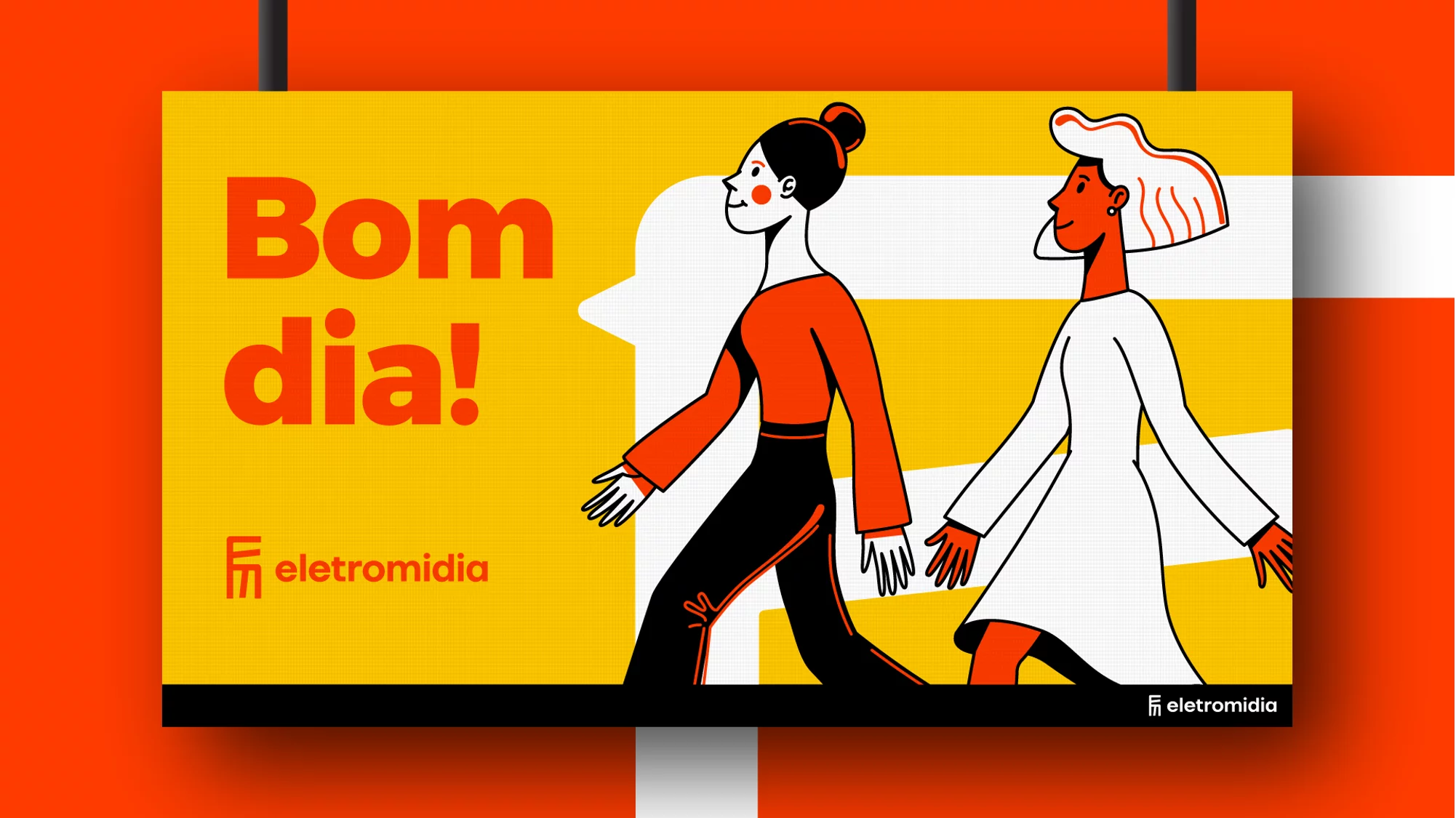 Construção de identidade para Eletromidia - Ana Couto